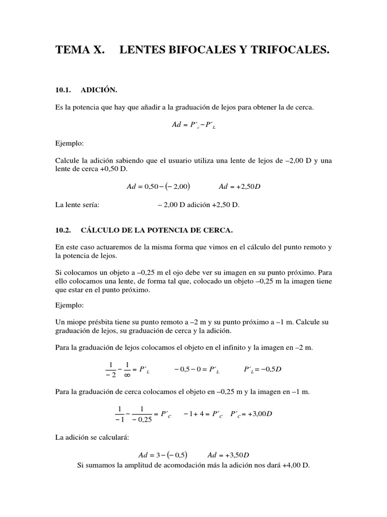 Bifocal | PDF | Óptica | Equipo