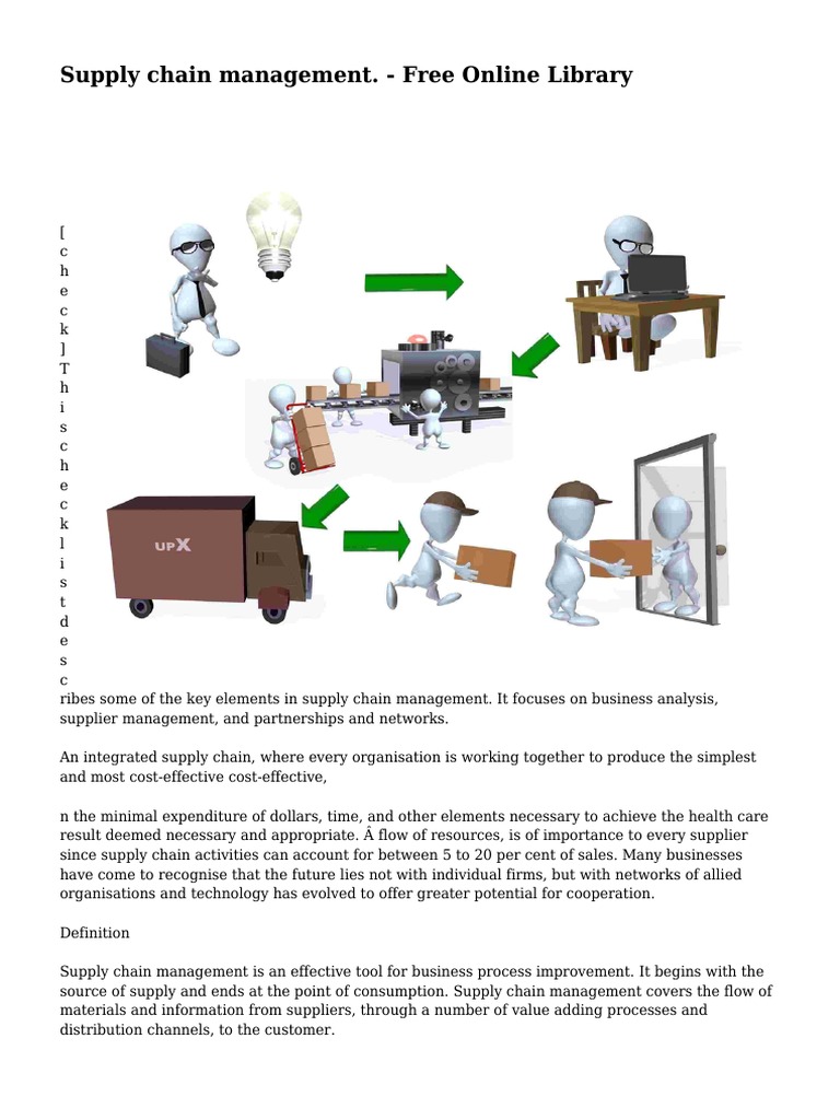 Supply Chain Management. - Free Online Library | PDF