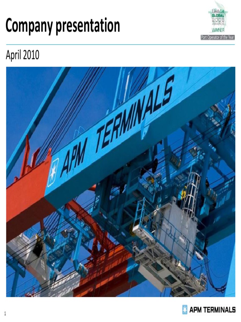APM Terminals: Global Container Leader | PDF | Containerization ...