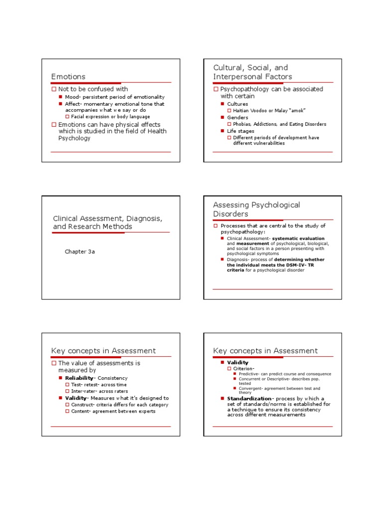 3 - Clinical Assessment, Diagnosis, and Research Methods | PDF ...
