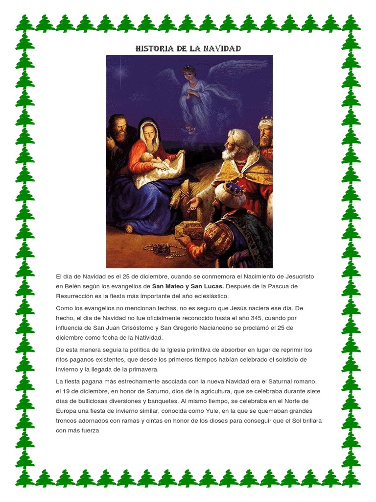 Hojas De Trabajo Sobre La Historia De La Navidad Manualidades De