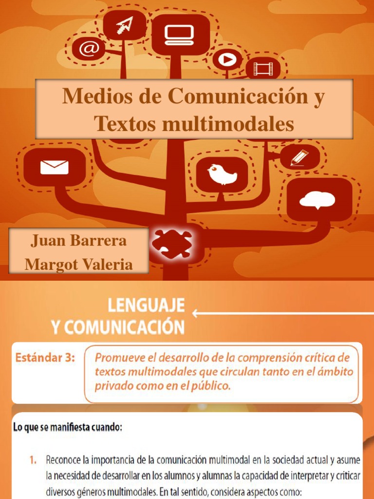 Medios de Comunicación y Textos Multimodales | PDF | Medios de ...