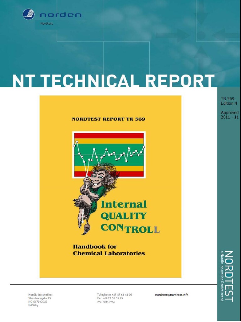 Internal Quality Control Handbook | PDF | Scientific Control | Standard ...