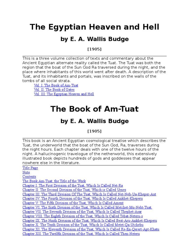 The Egyptian Heaven and Hell | PDF | Horus | Ancient Egyptian Religion