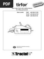 Manriding Tirfor O-M | PDF | Rope | Elevator