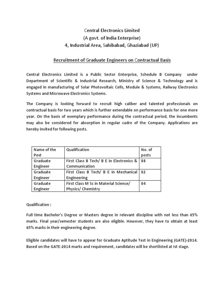 Central Electronics Limited (A Govt. of India Enterprise) 4, Industrial ...
