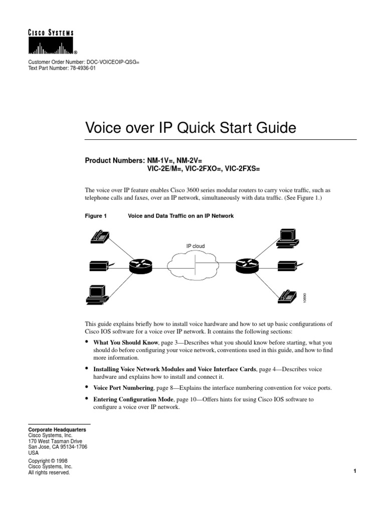 Cisco Voip Guide | Download Free PDF | Quality Of Service | Router ...
