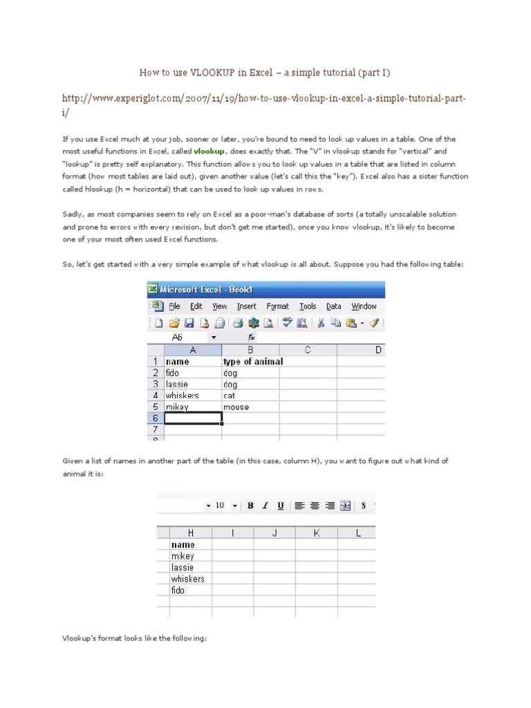 How To Use VLOOKUP in Excel | PDF | Computer Data | Areas Of Computer Science