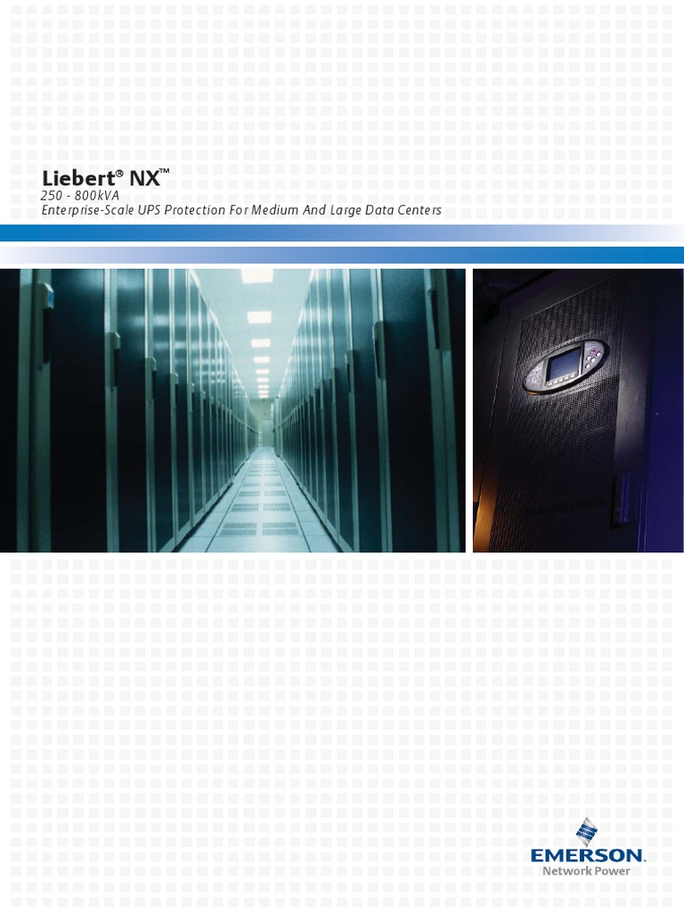 Liebert NX 250-800kVA Brochure | PDF | Power Inverter | Battery ...