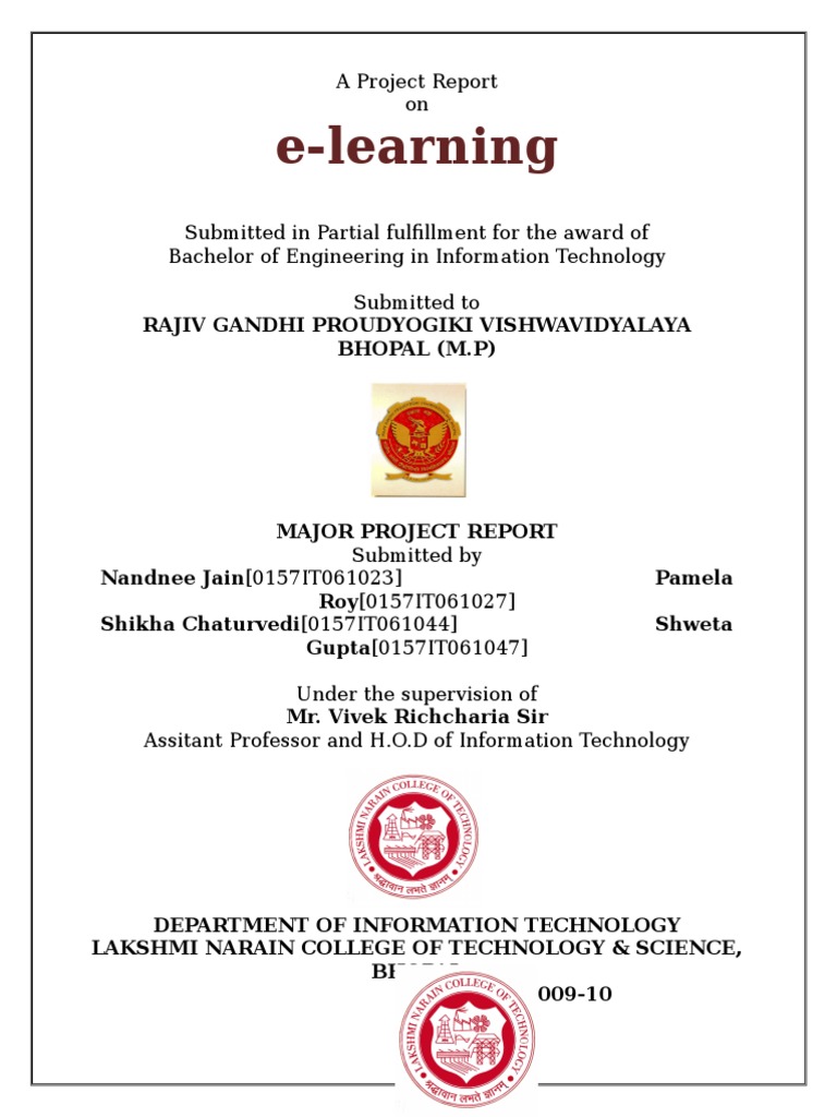 Major Project Report | PDF | Information Technology | Software Engineering