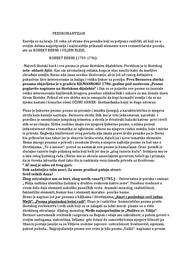 PREDROMANTIZAM | PDF