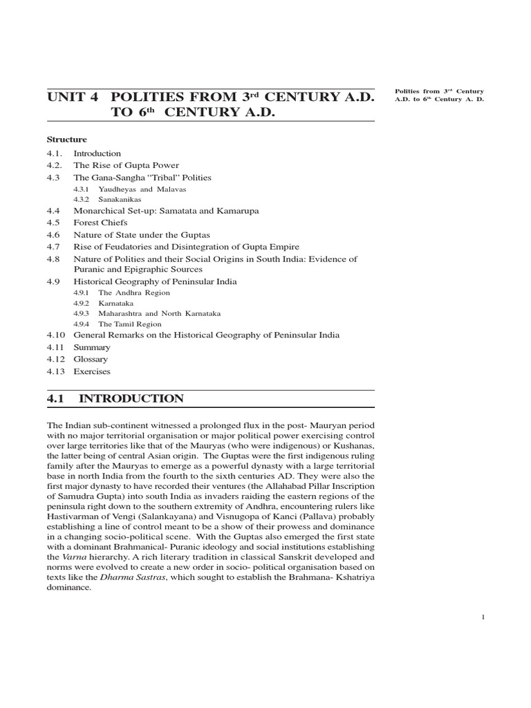 Unit-4 Early State Formation | PDF | Religion And Belief