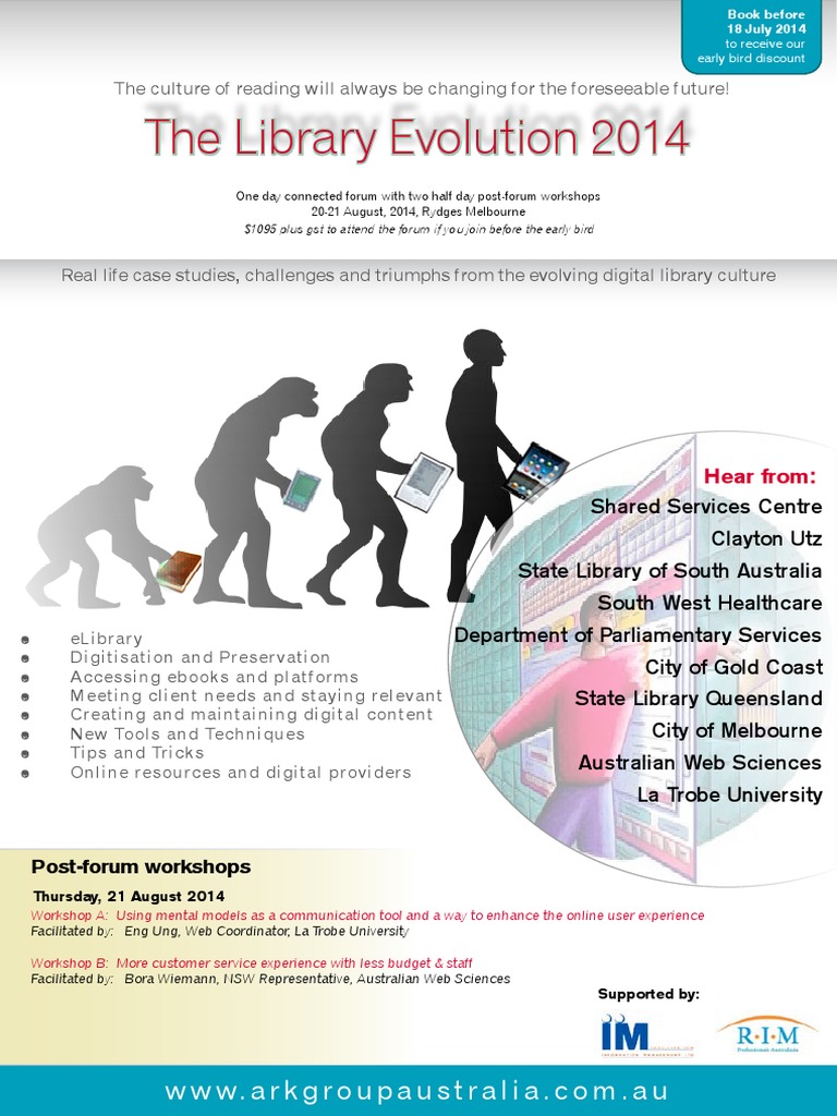 The Library Evolution 2014 | Librarian | Libraries