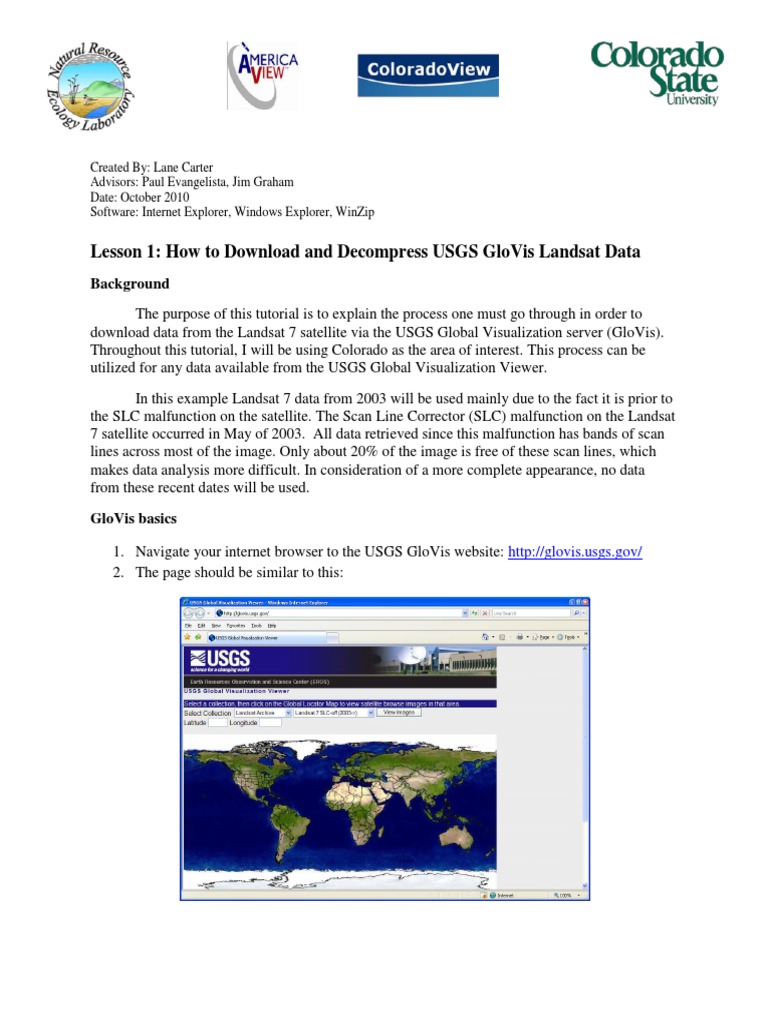 How to Download on GloVis.usgs.Gov | Computer File | Icon (Computing)