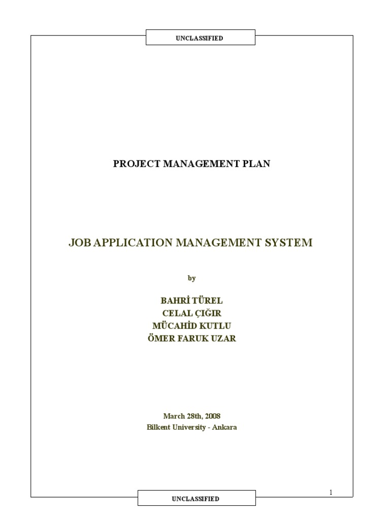 Sample Group10 Project Management Plan | Download Free PDF ...