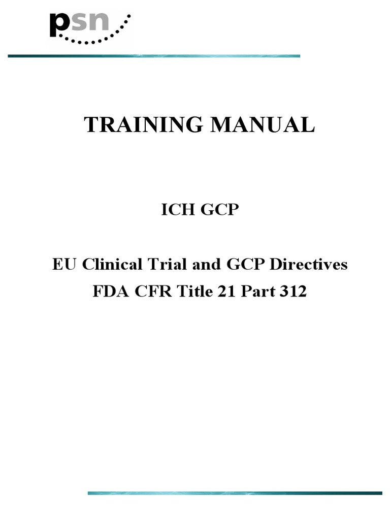 GCP Training Manual | PDF | Institutional Review Board | Clinical Trial