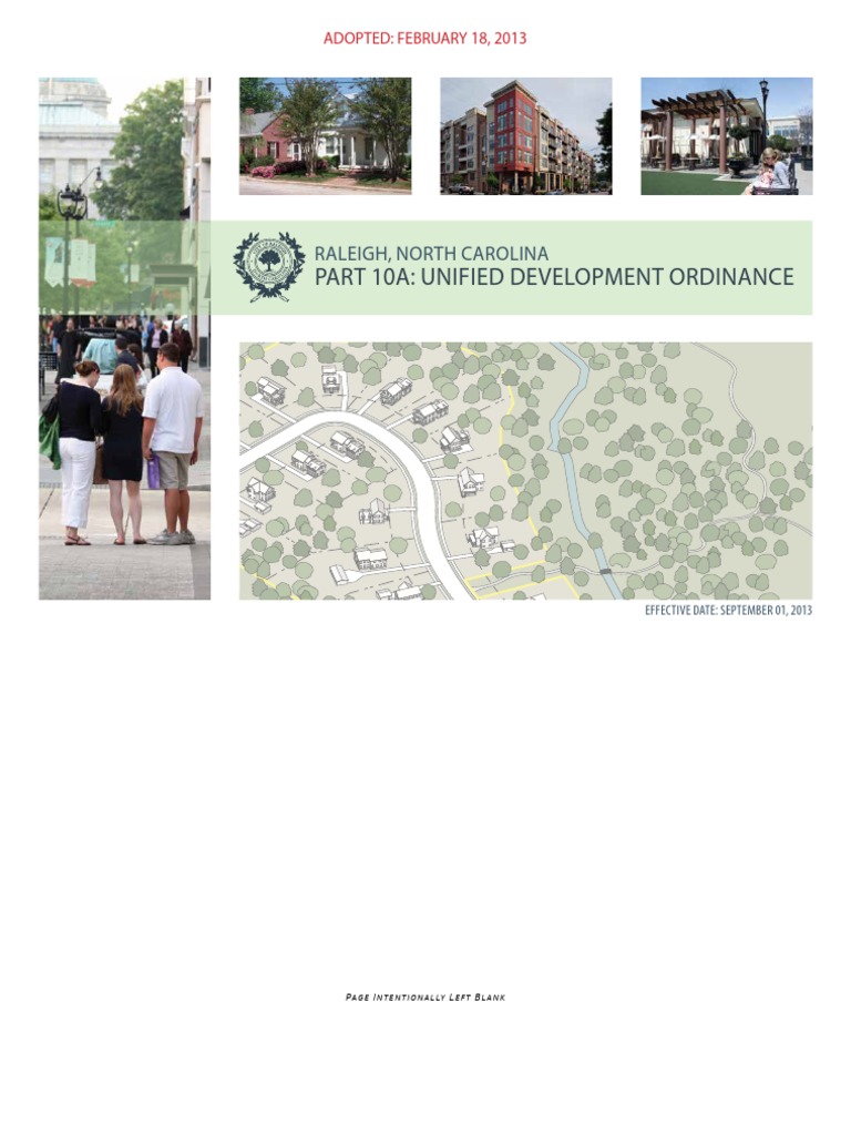 Unified Development Ordinance | PDF