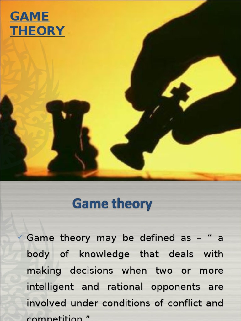 Game Theory | PDF | Game Theory | Mathematical And Quantitative Methods (Economics)