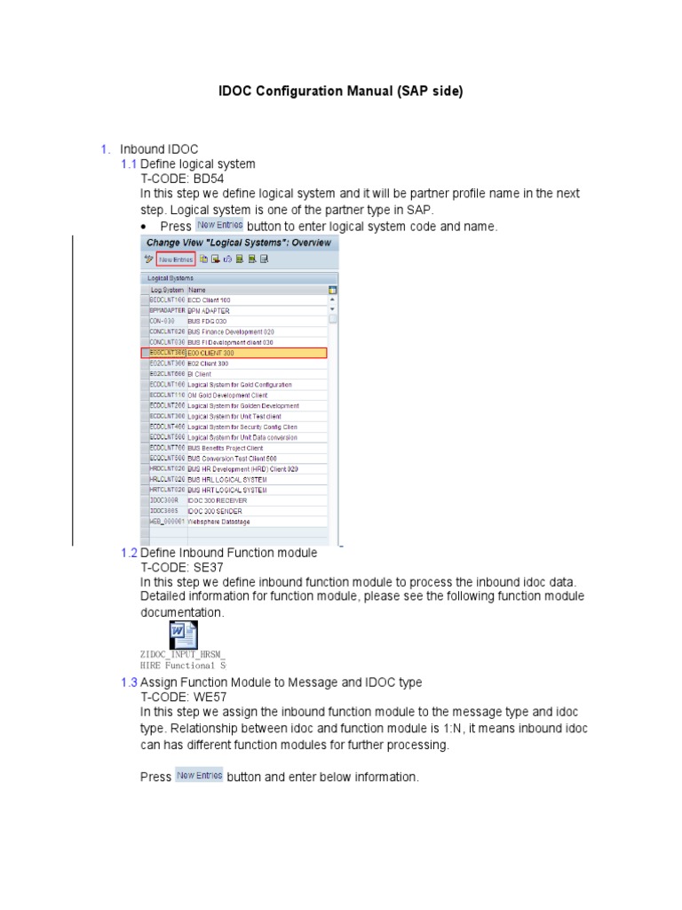 Idoc Configuration Manual | PDF | Information Technology Management ...
