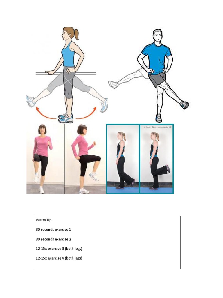 Warm Up 30 Seconds Exercise 1 30 Seconds Exercise 2 12-15x Exercise 3 ...