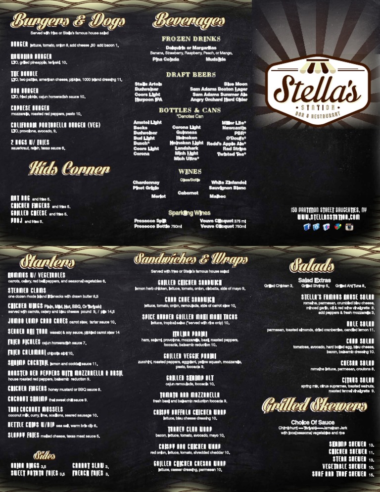 Stellas Station 1 | PDF | Foods