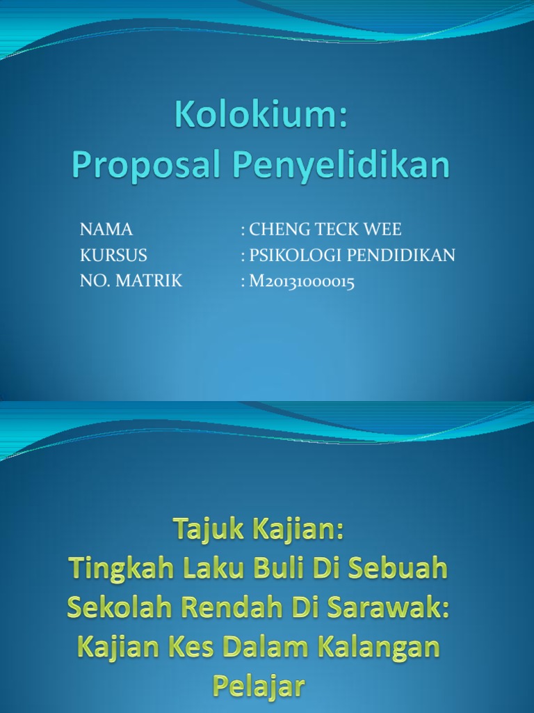 Contoh Kolokium | PDF