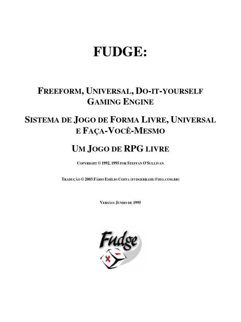 FUDGE em Português | PDF | Jogos de RPG | Lazer