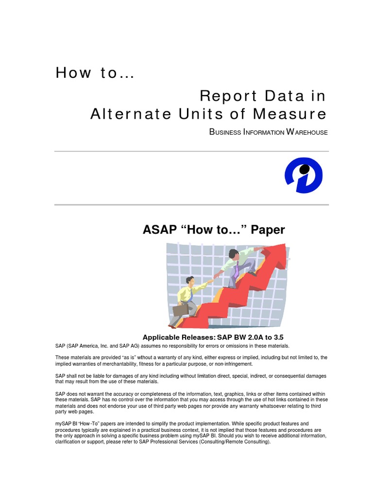 How To Report Data in Alternate Units of Measure | PDF | Information Retrieval | Variable ...