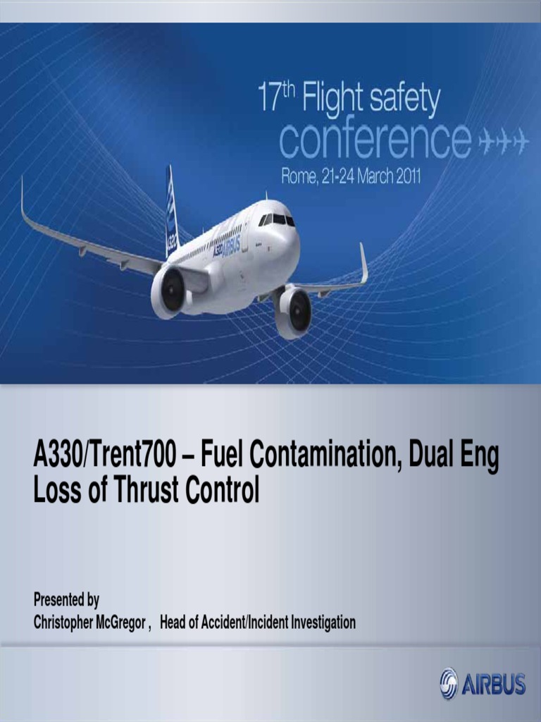 A330 HKG Fuel Contamination | PDF | Airbus | Aviation