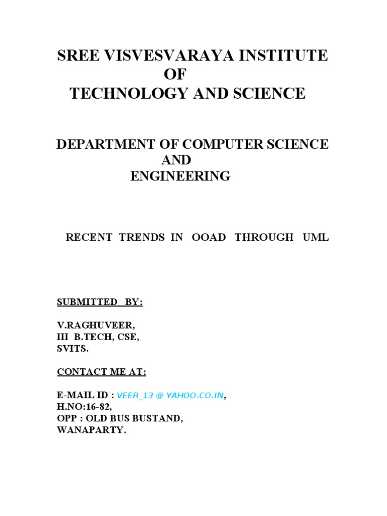 Ooad Through Uml | PDF | Unified Modeling Language | Conceptual Model