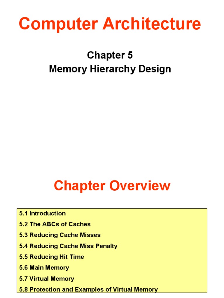 Computer Architecture: Memory Hierarchy Design | PDF | Cpu Cache | Central Processing Unit