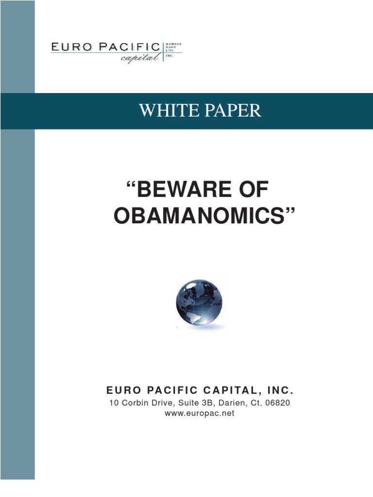 "Beware of Obamanomics": White Paper | PDF | Great Depression ...