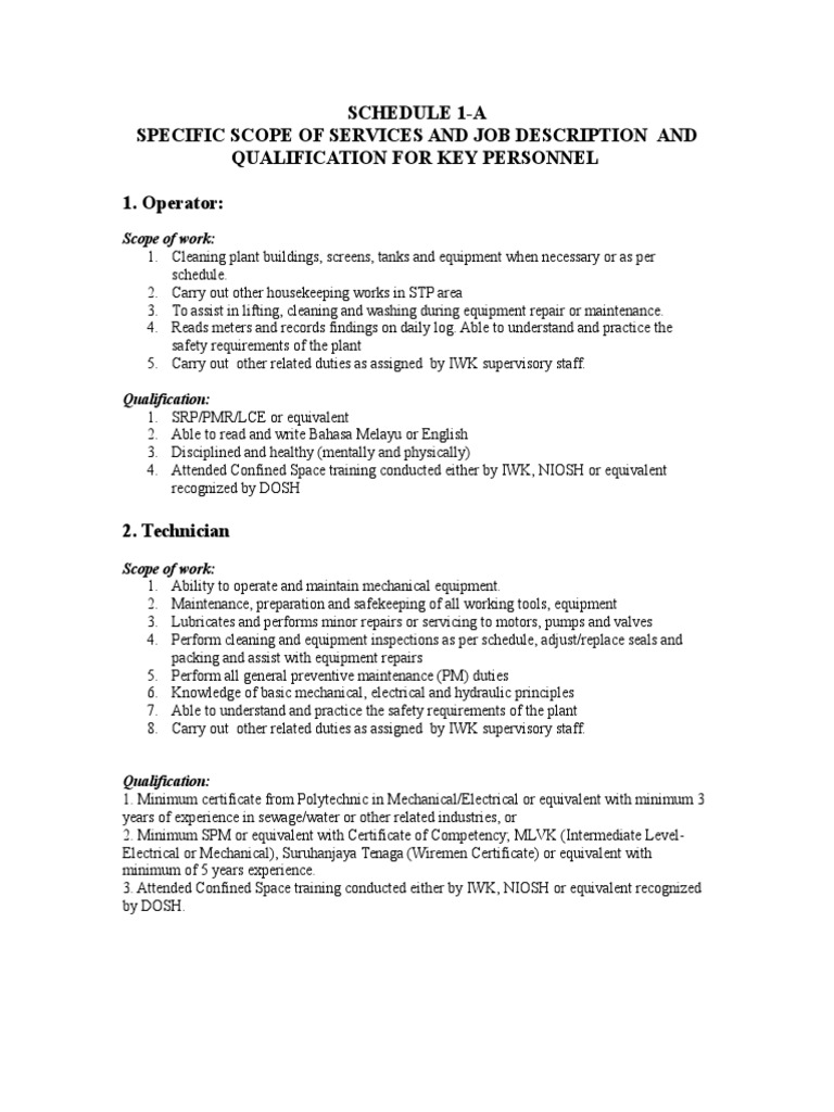 Job Description & Qualifications | PDF | Science | Engineering