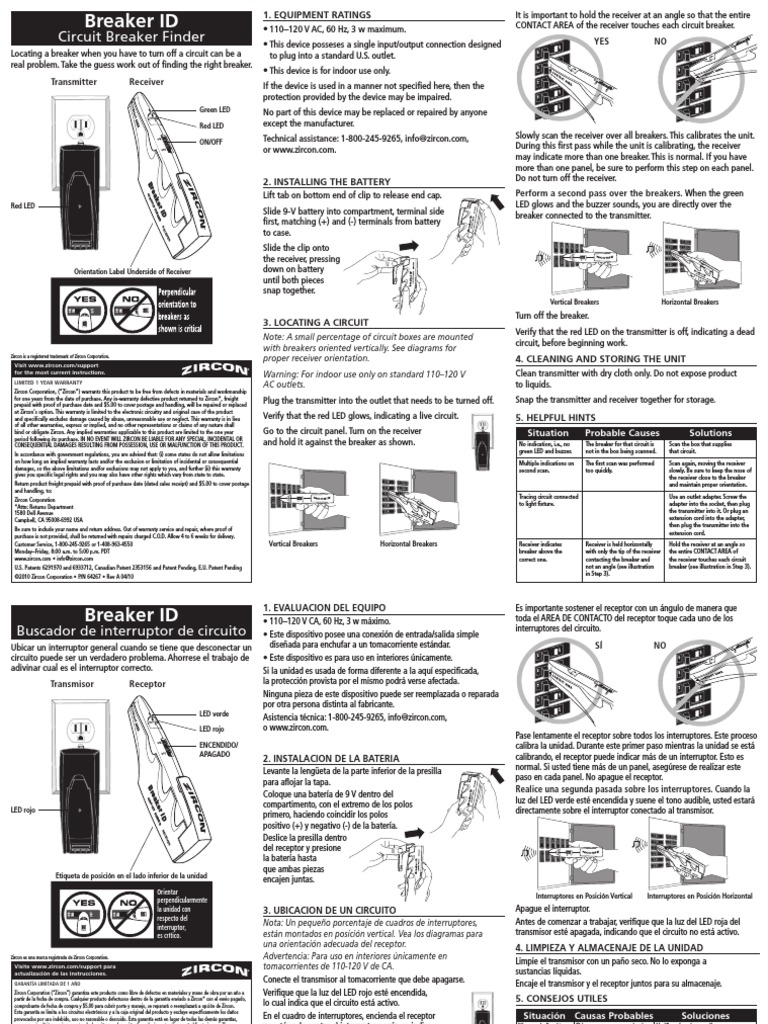 Breaker Id Instructions | PDF | Electrical Equipment | Electrical ...