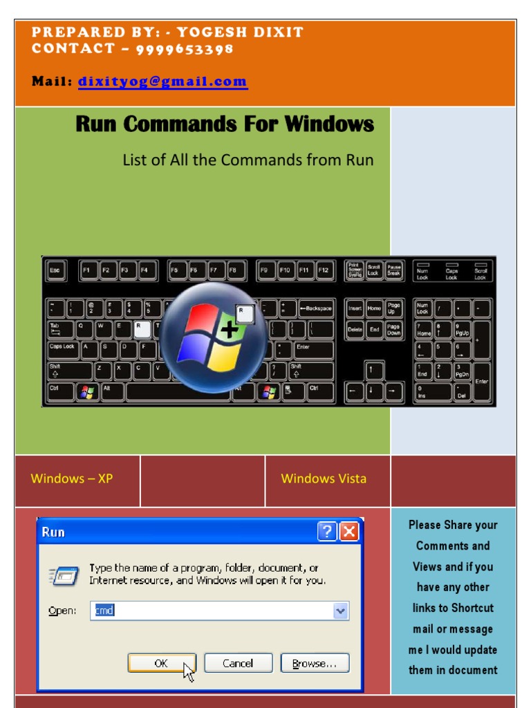 List of All Run Commands for Windows | Command Line Interface | Computer File