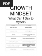 Developing a Growth Mindset in Grade 7 | PDF | Mindset | Lesson Plan
