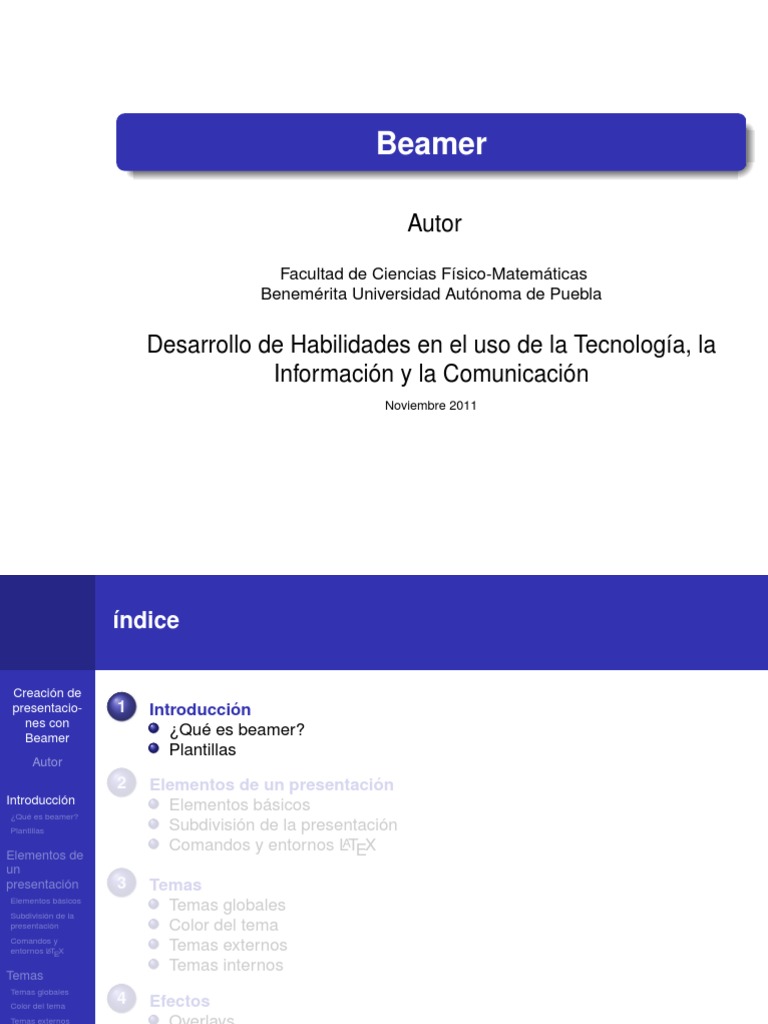 Manual Beamer | PDF | Formato de Documento Portable | Te X