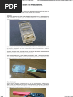 Montar Cabo RJ45 | PDF | Conector elétrico