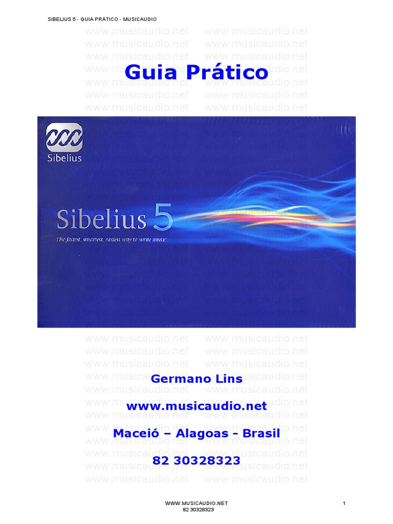 Manual Sibelius 5 Portugues PDF | PDF | Teclado | Informática