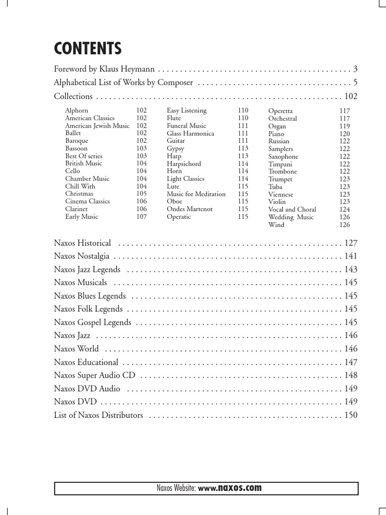 Naxos Cat | PDF | Bach Cantata | Keyboard Concertos By Johann Sebastian ...