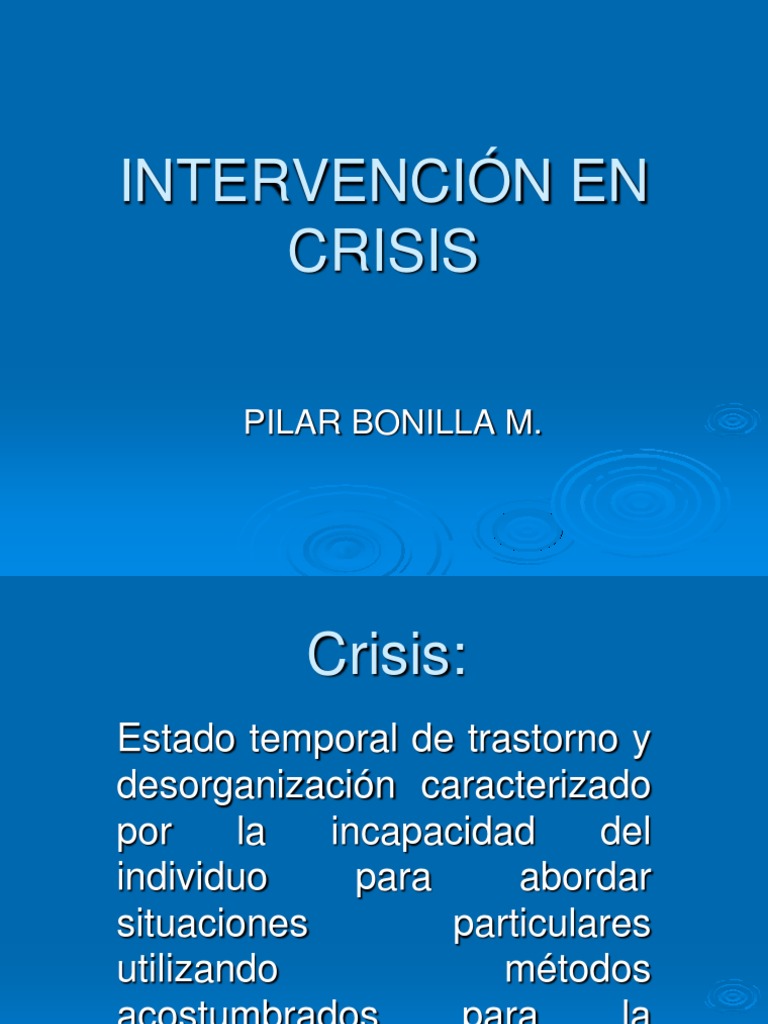 Intervención en Crisis | PDF
