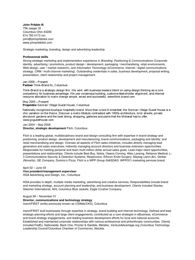 John Pribble III 756 Jaeger ST Columbus Ohio 43206 614 | PDF ...