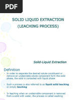 Solid Liquid Extraction | PDF