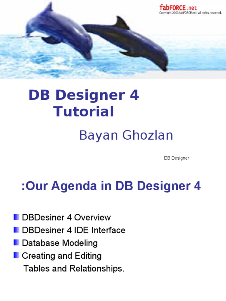 DBDesigner 4: Download and Tutorial | PDF | Databases | My Sql