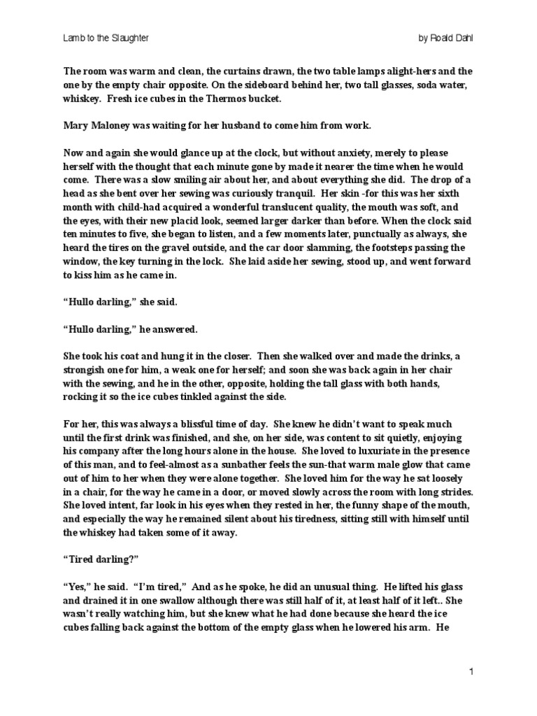 Lamb To The Slaughter | PDF | Homicide | Crime Thriller