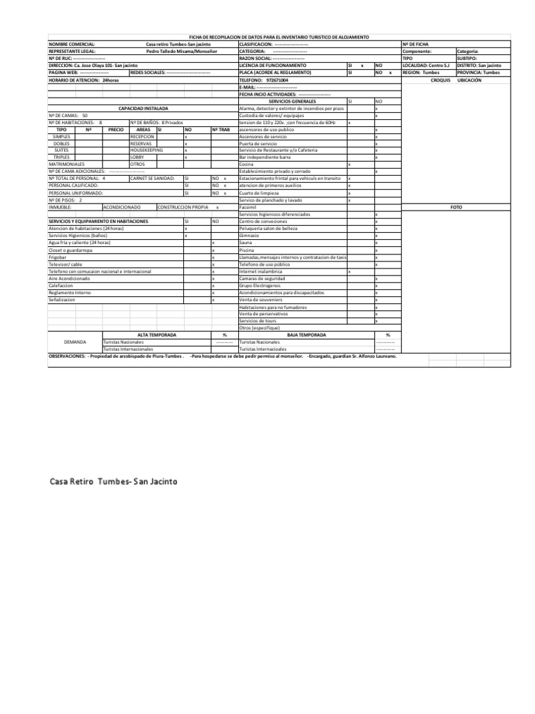 Planta Turistica | PDF