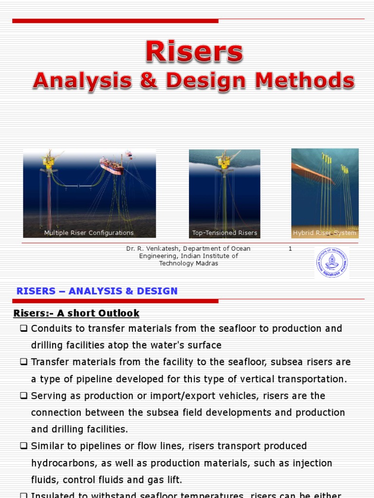 Riser & Clamps Lecture | PDF | Subsea (Technology) | Fatigue (Material)