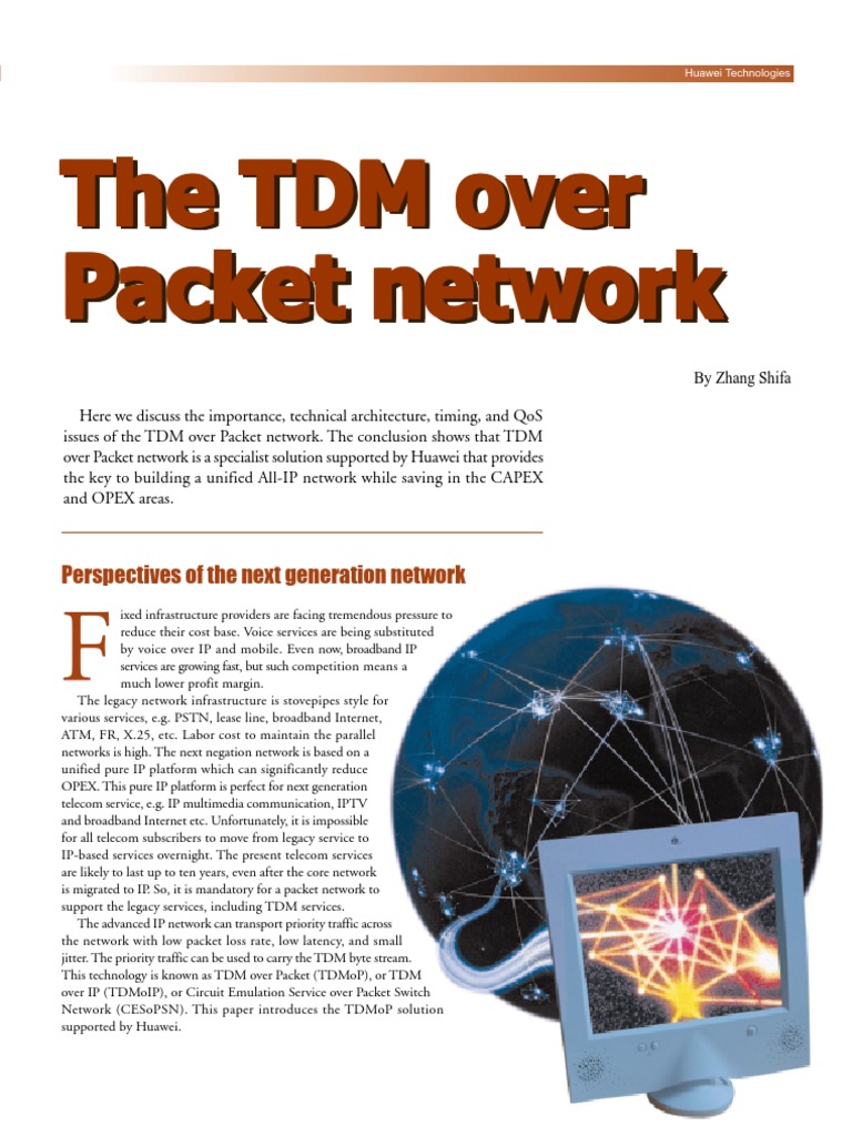 TDM Over Packet Network | PDF | Telecommunications | Computer Networking