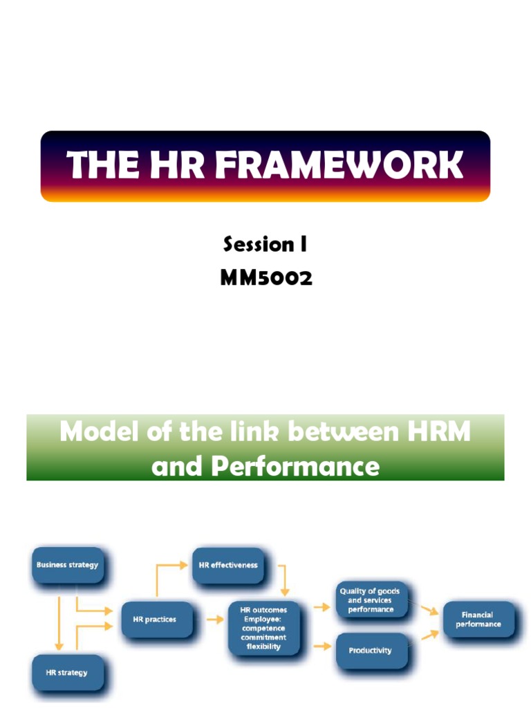 Session I - The HR Framework | PDF | Human Resource Management ...