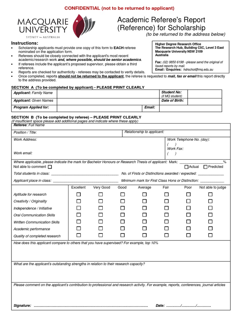 Academic Referee 2010 Form-Fillable | PDF | Thesis | Academia